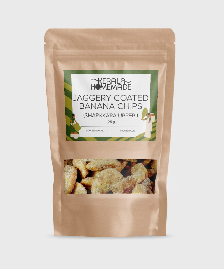 Jaggery Coated Banana Chips (Sharkkara Varatti / Sharkara Upperi) (125 ...